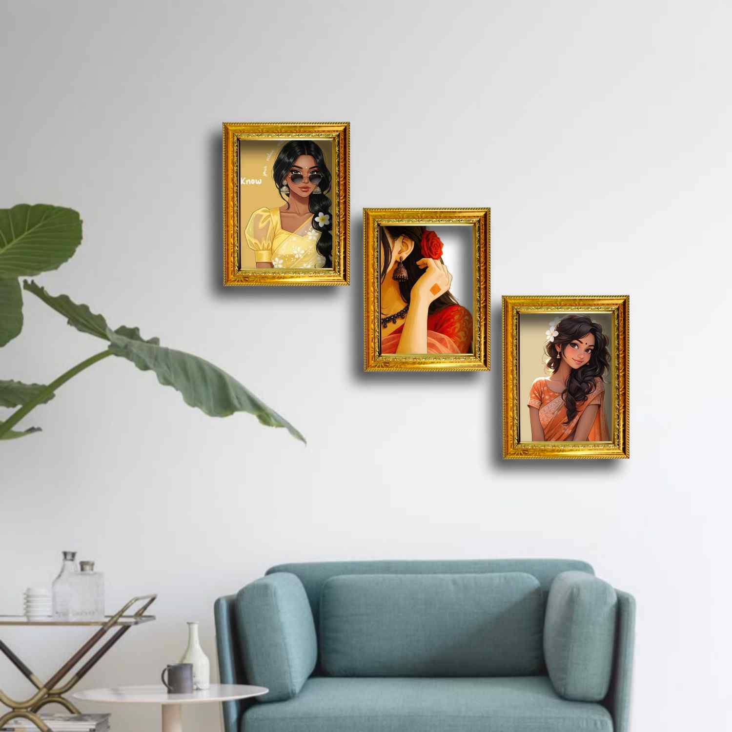 Elegant Linear Gold Finish Photo Frame – Buy Online Today